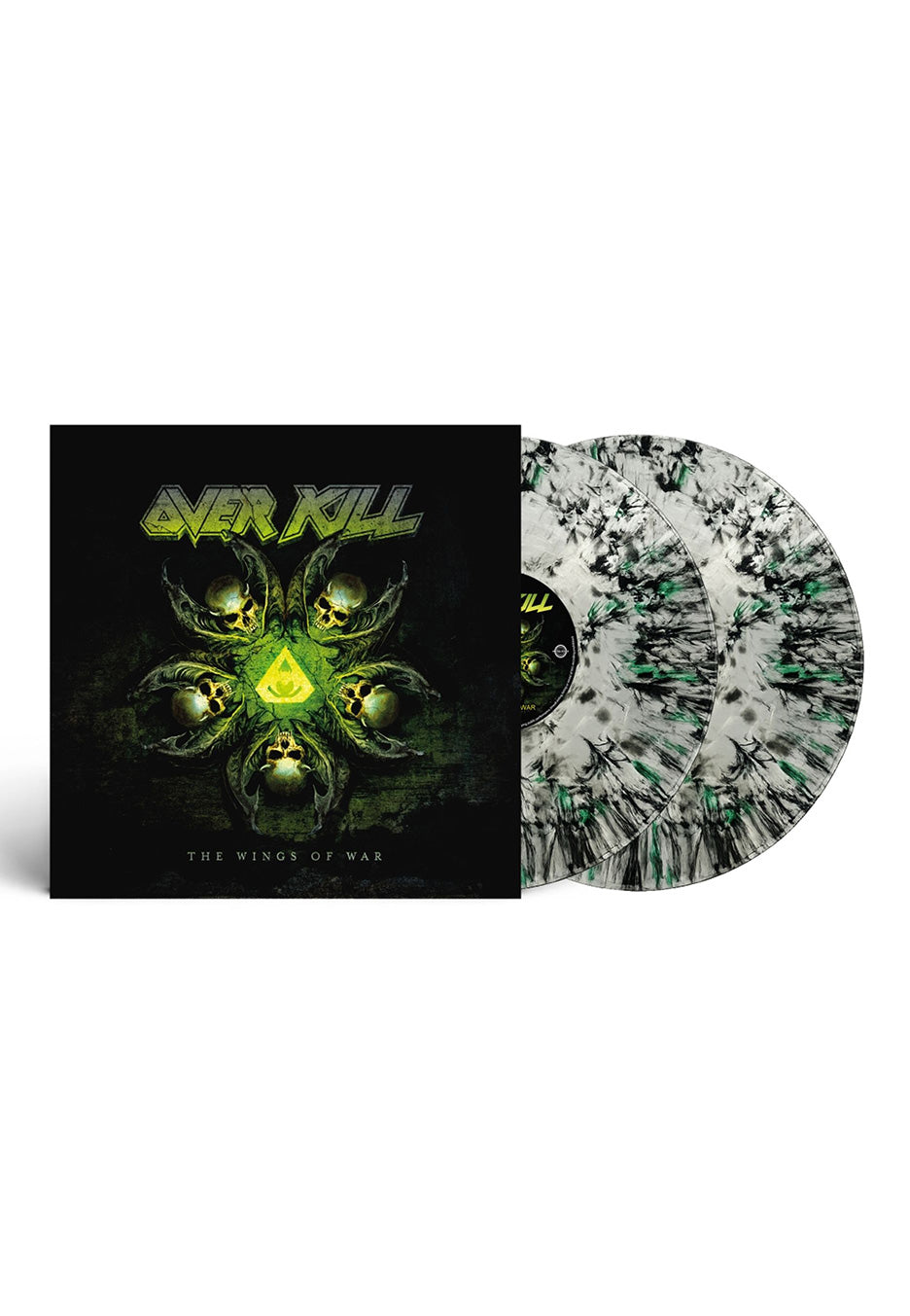 Overkill - The Wings Of War Ltd. Clear w/ Green/Black Crush - Colored